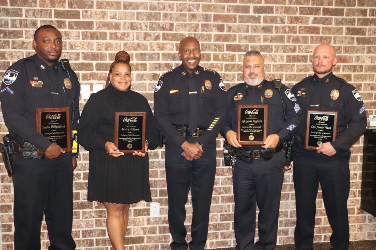 SPD Officers, Civilian Honored at Exchange Club Awards - SAVANNAH POLICE